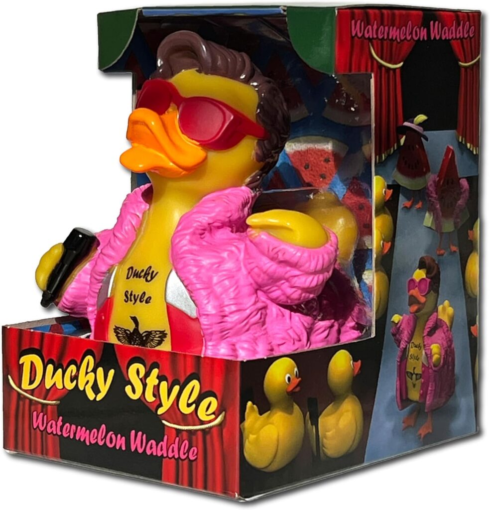 DUCKY STYLE WATERMELON WADDLE CELEBRIDUCK RUBBER DUCK NEW IN BOX ...
